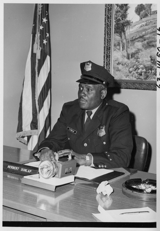 Guard Herbert Dunlap at Desk, Harry S. Truman Presidential Library ...