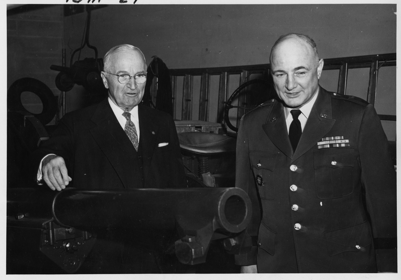 Former President Harry S. Truman with General Gibson at Harry S. Truman ...