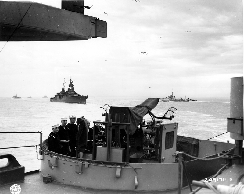 The U. S. S. Augusta proceeds through the English Channel | Harry S. Truman