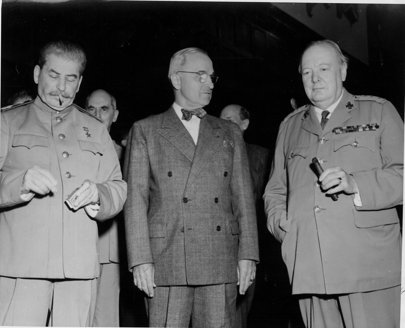 Truman, Stalin, and Churchill during the Potsdam Conference | Harry S ...