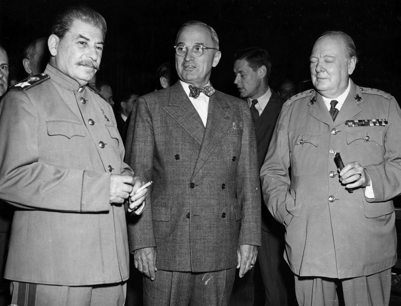 Stalin, Truman, and Churchill together for the first time | Harry S. Truman