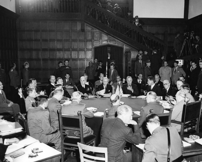 Stalin, Churchill, Truman and others at Potsdam Conference | Harry S ...