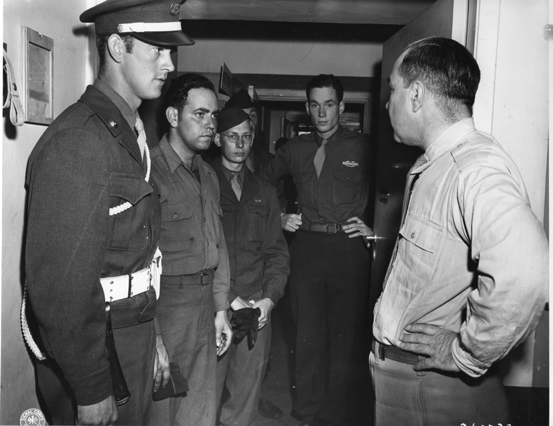 Lieutenant Colonel Smith interviews applicants for passes to the ...