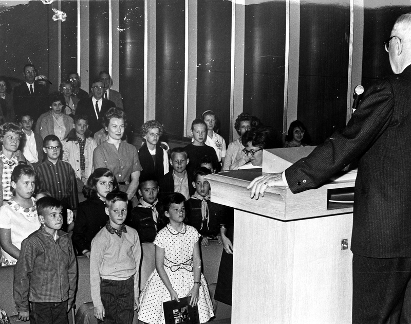 Truman speaks to a school group | Harry S. Truman