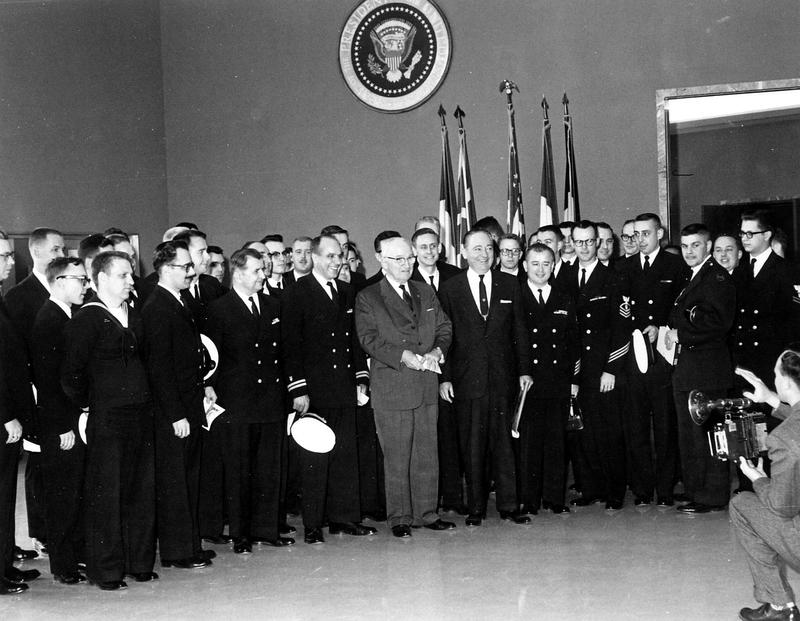 Truman poses with Navy Band | Harry S. Truman