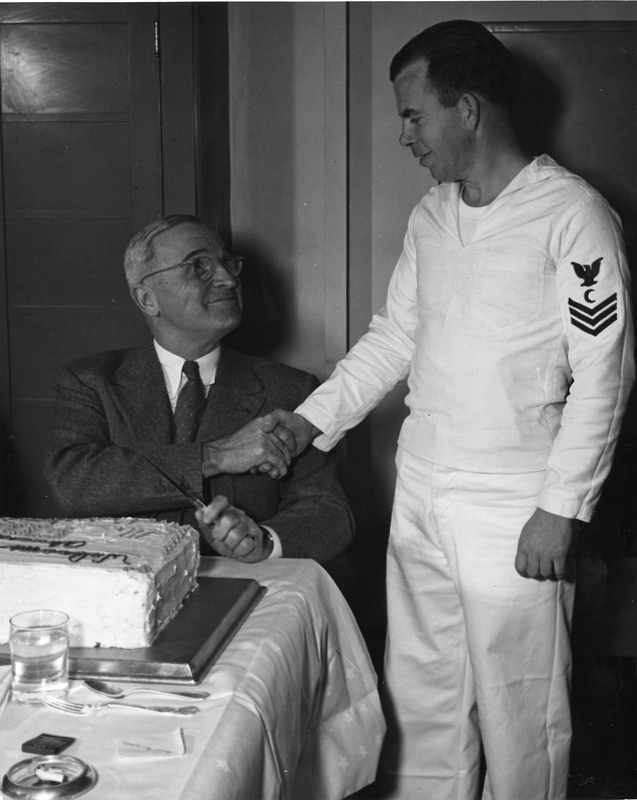 Truman Aboard U. S. S. Franklin D. Roosevelt | Harry S. Truman