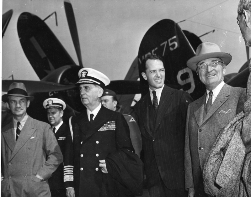 President Truman and Staff on U. S. S. Franklin D. Roosevelt | Harry S ...