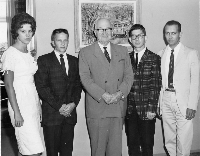 Truman with students at Library | Harry S. Truman