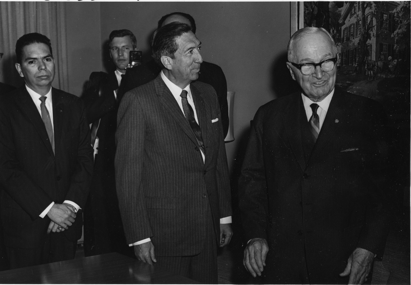 Aleman, Truman, Others During Aleman's Visit to Truman Library | Harry ...