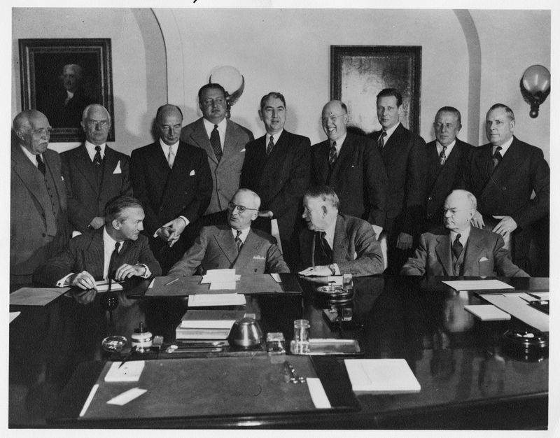 Vice President Elect Alben Barkley Attends his First Cabinet Meeting ...