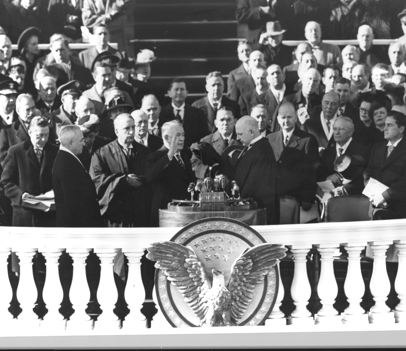 Vice President Barkley sworn in | Harry S. Truman