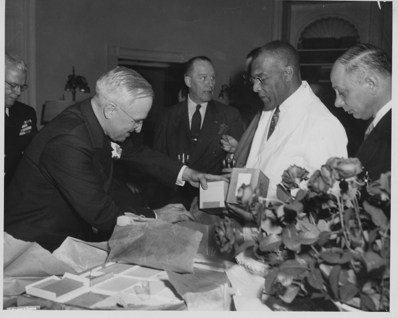 President Harry S. Truman Opens Gifts | Harry S. Truman