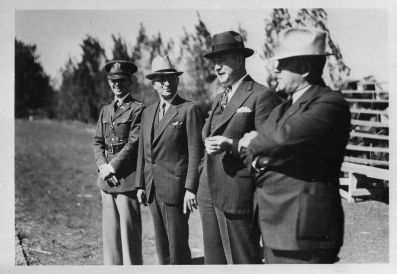 Harry S. Truman Standing With Three Other Men | Harry S. Truman