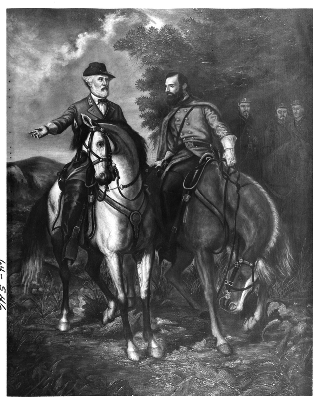 Copy of Painting, General Lee and General Jackson before the Battle of ...