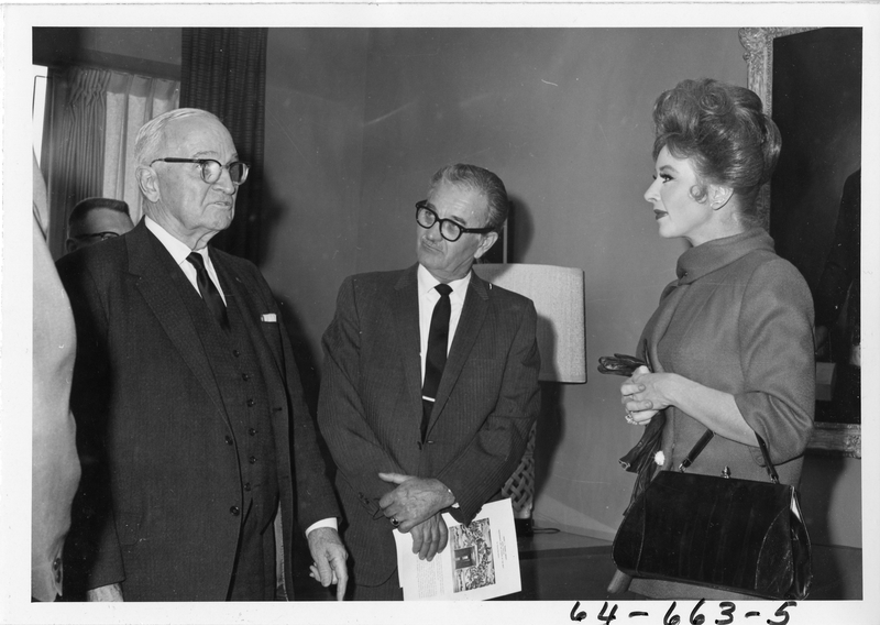 Amanda Blake and Milburn Stone Talk with Former President Harry S ...