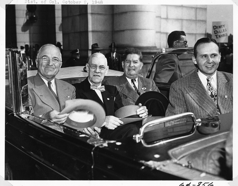 President Harry S. Truman in a Car with Unidentified Men | Harry S. Truman