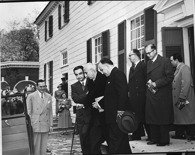 Prime Minister Mohammed Mossadegh of Iran leaving Mount Vernon | Harry ...