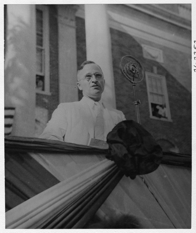 Judge Harry S. Truman Speaking at Courthouse Dedication | Harry S. Truman