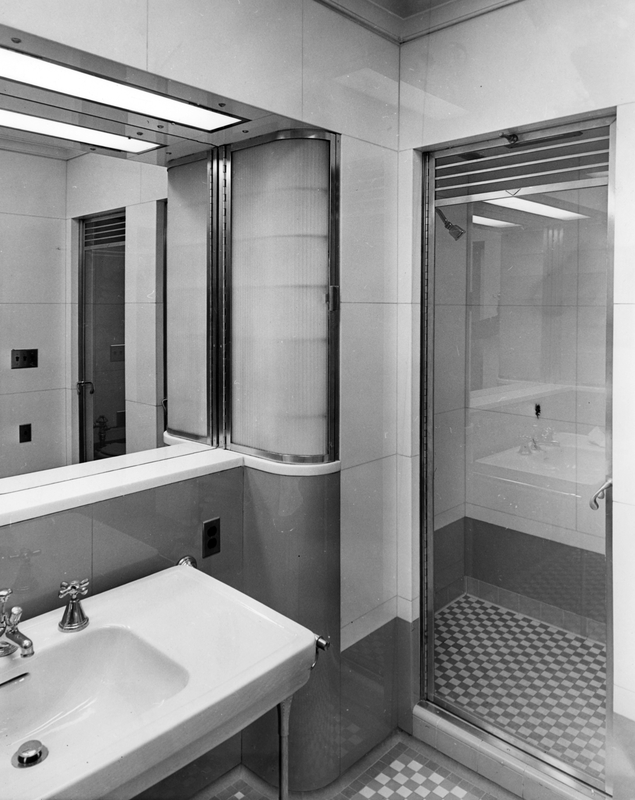 Northeast view in bathroom of White House | Harry S. Truman