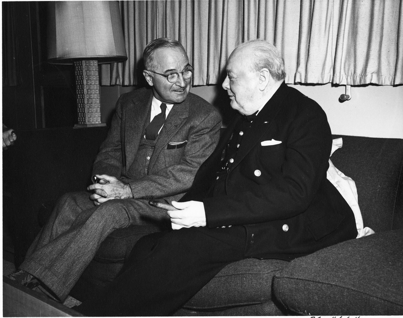 Truman and Churchill aboard the USS Williamsburg | Harry S. Truman