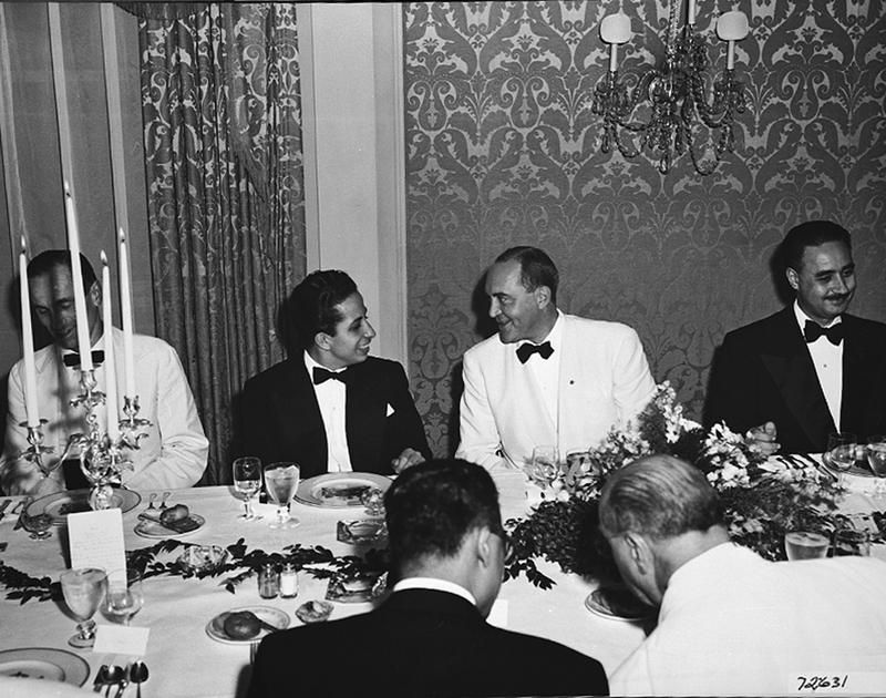 King Faisal II speaks with Ernest A. Gross | Harry S. Truman