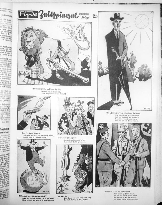 German cartoons displayed as an exhibit at the Nuremberg Trial | Harry ...