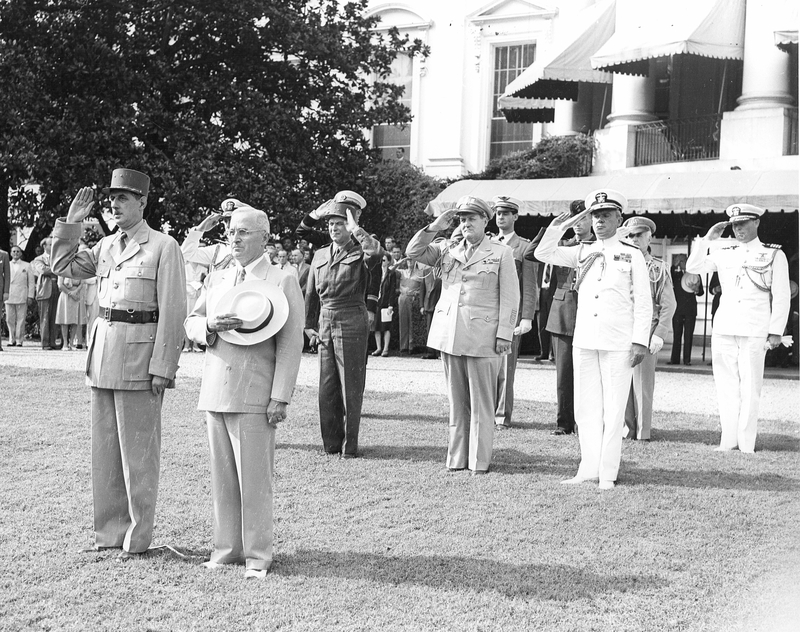 Truman and De Gaulle at ceremonies for French visit | Harry S. Truman