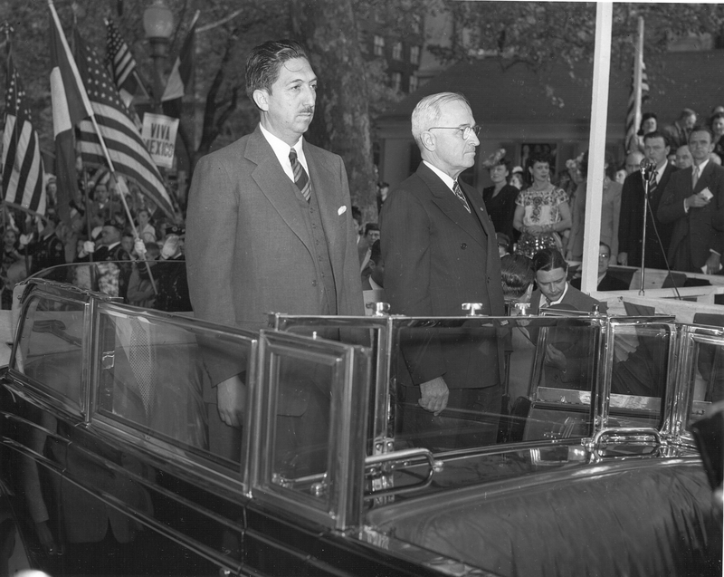 Aleman and Truman at ceremony | Harry S. Truman