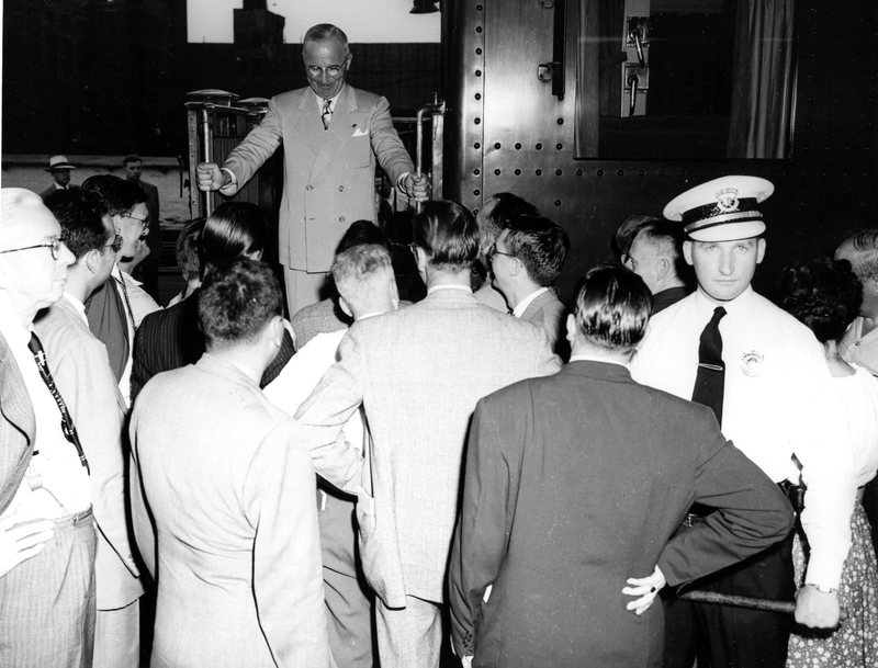 President Truman Stepping Off a Train | Harry S. Truman