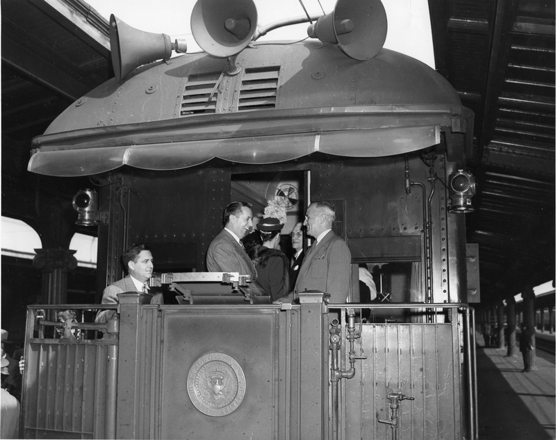 Truman on Train After Campaign Trip | Harry S. Truman