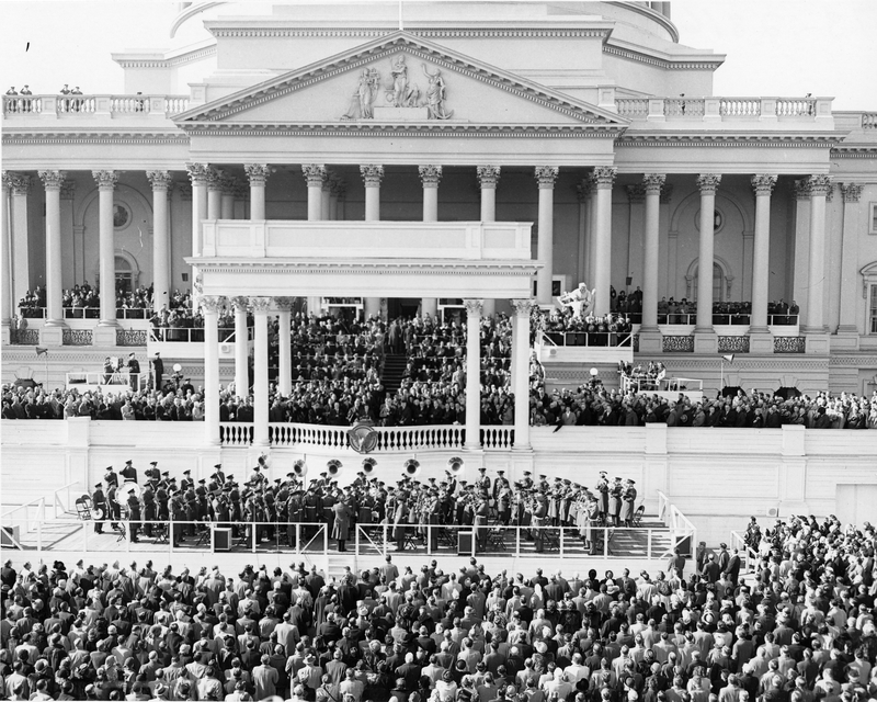 Crowd at Inaugural Stand for Truman's Inauguration | Harry S. Truman