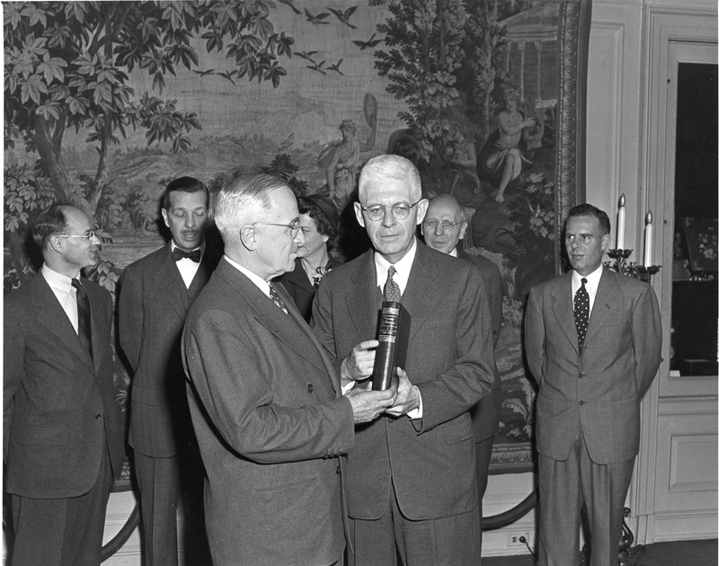 Truman Attending Ceremony at the Library of Congress | Harry S. Truman