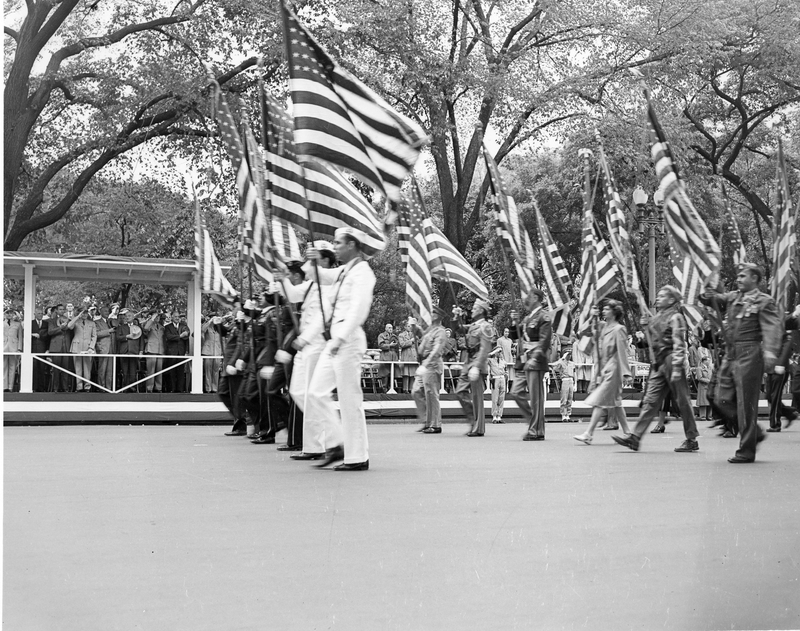 Uniformed Men and Women Marching at Armed Forces Day Parade | Harry S ...