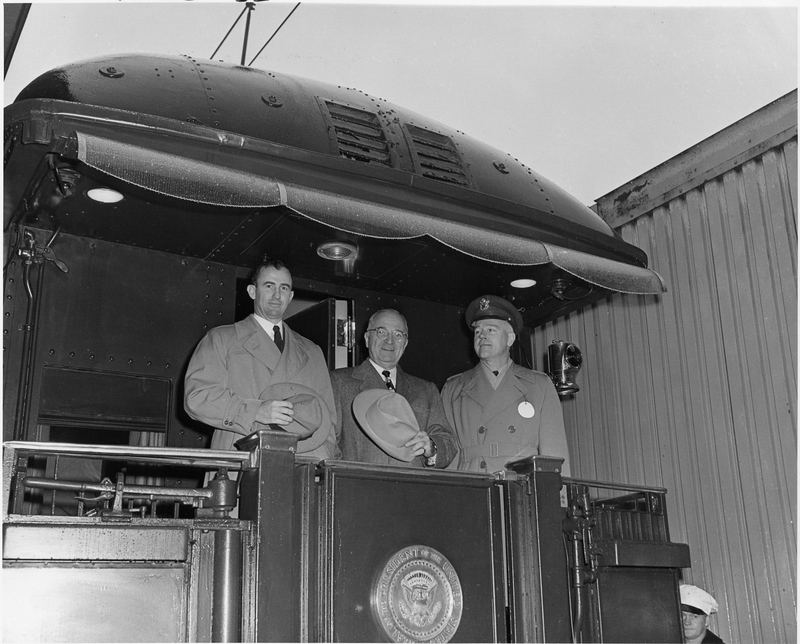 Truman on Train at Aberdeen Proving Ground | Harry S. Truman