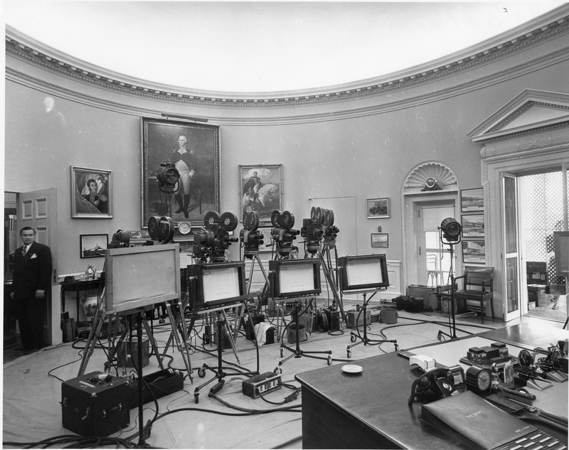 Cameras Set Up in Oval Office | Harry S. Truman