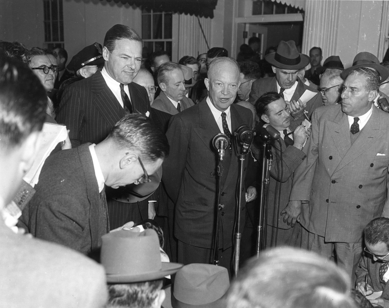 President-elect Eisenhower Addresses Reporters | Harry S. Truman
