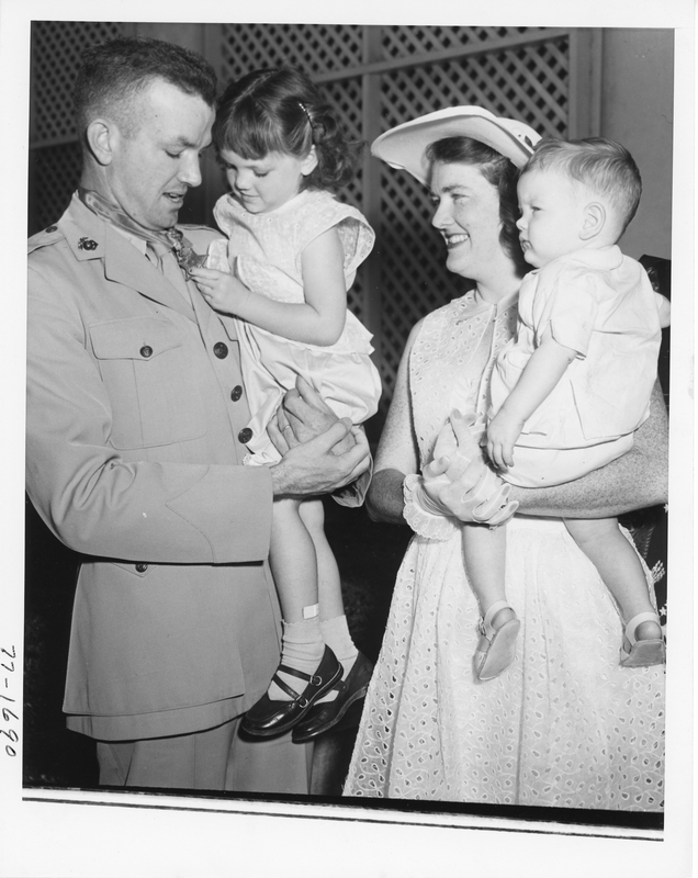 Medal of Honor Recipient Henry A. Commiskey With Family | Harry S. Truman