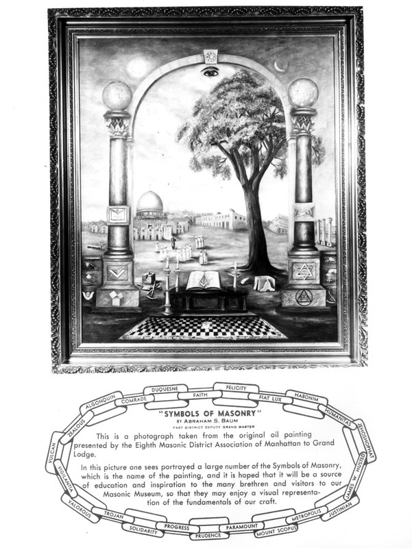 Symbols of Masonry, Oil Painting by O. Cukor | Harry S. Truman