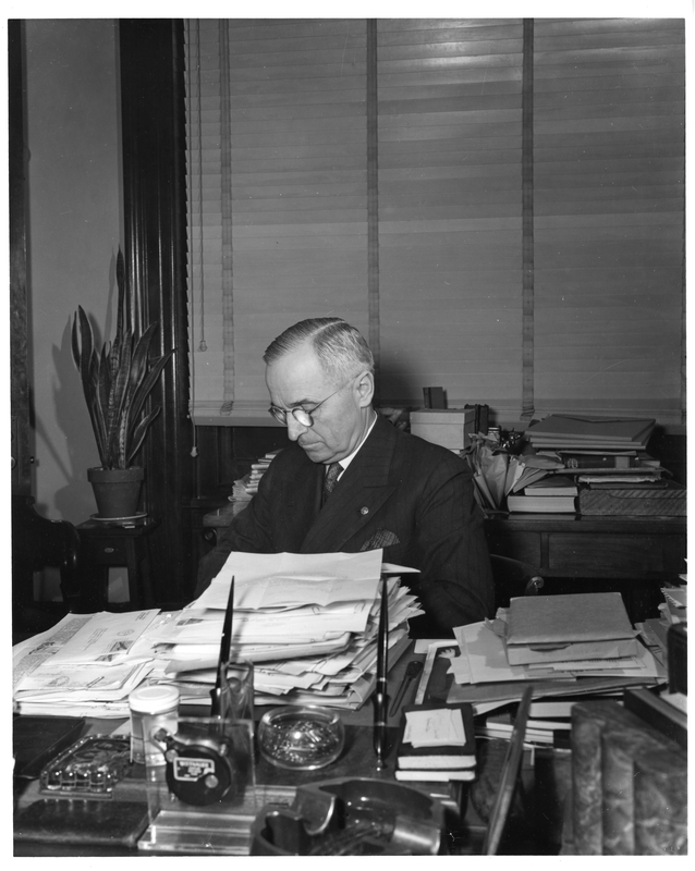 Vice-President Harry S. Truman in His Office | Harry S. Truman