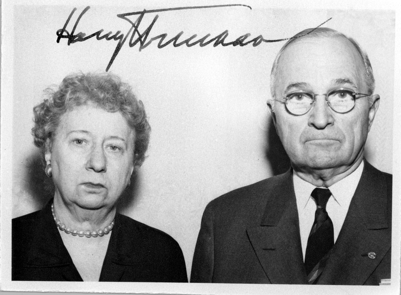 Harry and Bess Truman, with Harry Truman Autograph | Harry S. Truman