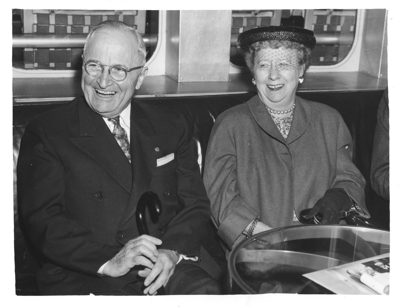 Harry and Bess Truman Seated, in France | Harry S. Truman