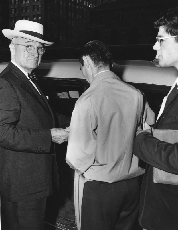 Truman Signing Autographs On Trip to New York | Harry S. Truman