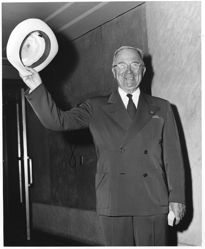 Truman Smiling And Waving Hat In New York City | Harry S. Truman