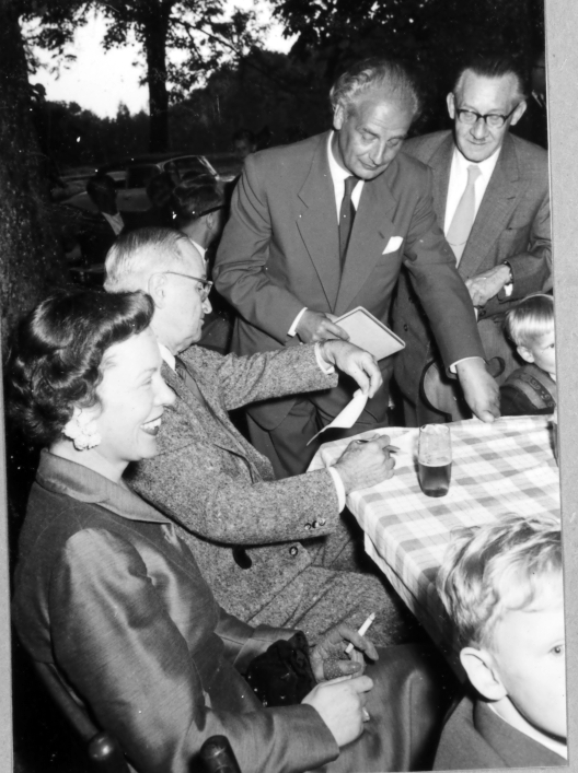 Former President Truman signs autographs | Harry S. Truman