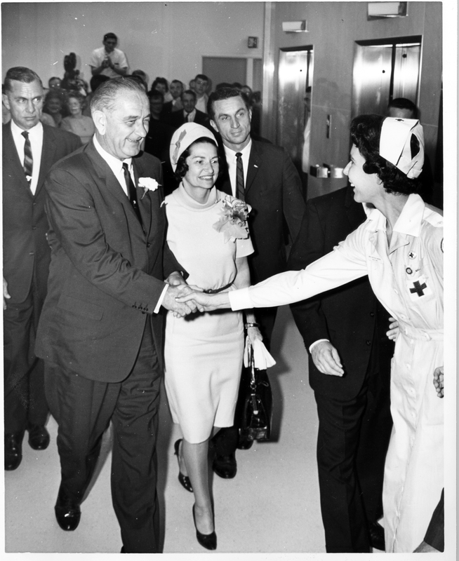 President Johnson and First Lady Mrs. Johnson Visit Former President ...