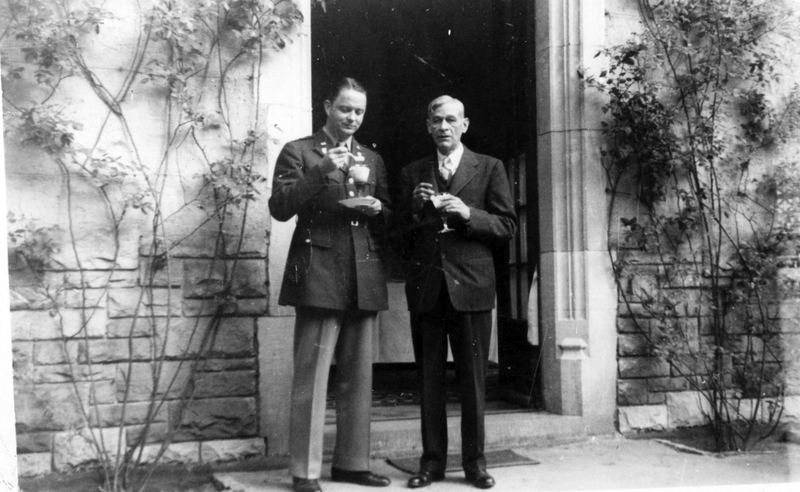 Charles Ross and Dr. Howard Rusk at Bablesburg, Germany | Harry S. Truman