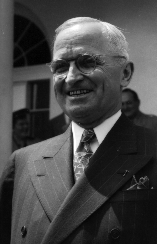 President Truman Standing Outside the White House | Harry S. Truman