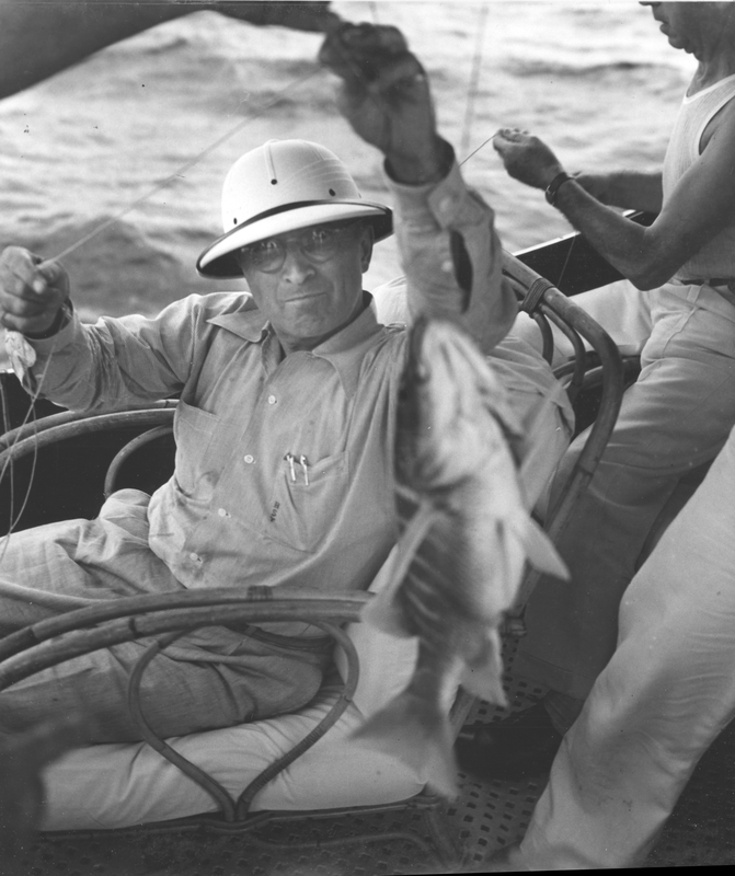The President with Large Fish | Harry S. Truman