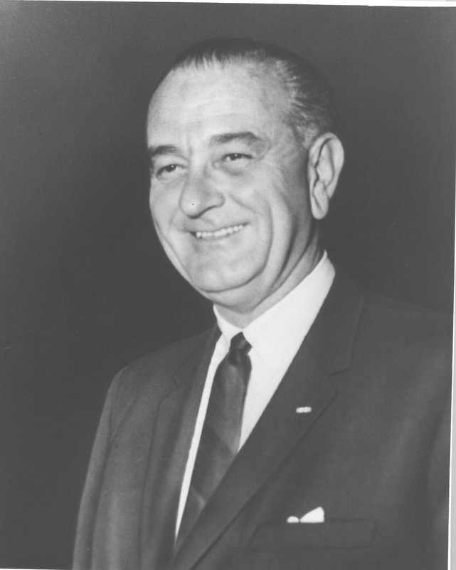 Head and shoulders portrait of President Lyndon B. Johnson | Harry S ...