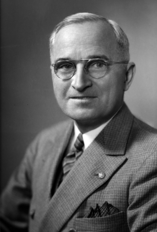 Head and Shoulders Portrait of Harry S. Truman by Harris and Ewing ...